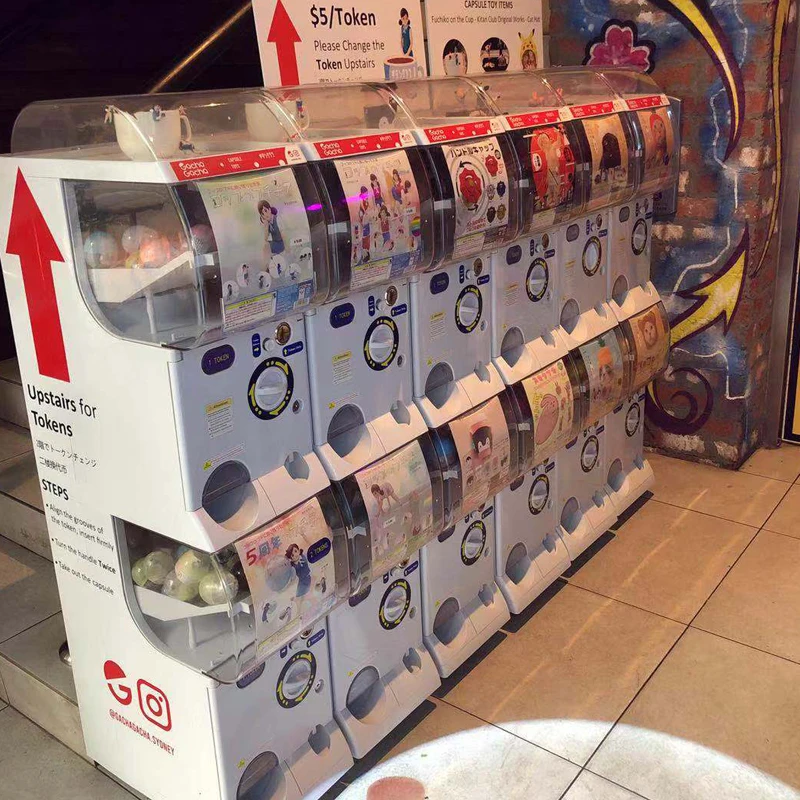 1 to 8 Tokens Gachapon Machine Toy Vending Capsule Egg
