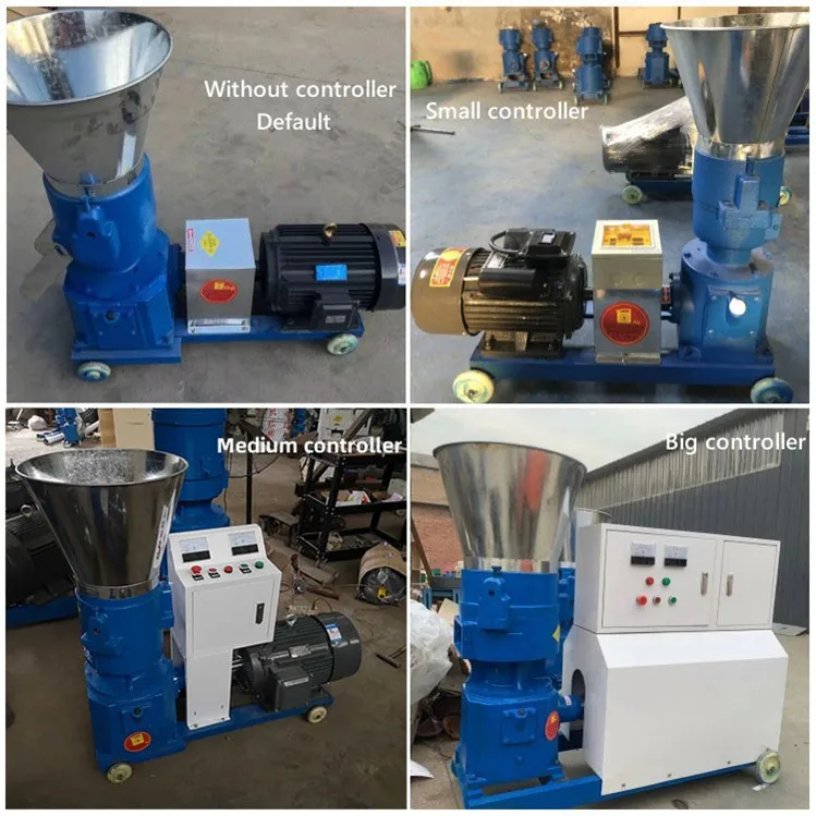 Neweek Factory Price Electric Or Diesel Pelletizer Flat Die Pellet Mill ...