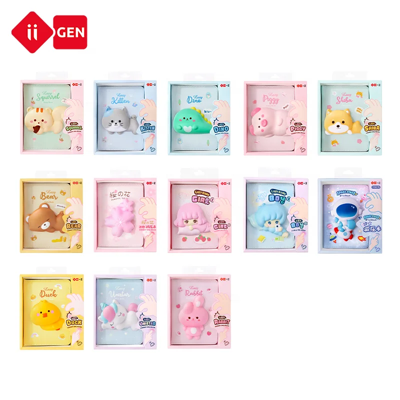 Iigen Animal Pattern Fun Mini Notebook Kawaii Cartoon Stress Relief ...