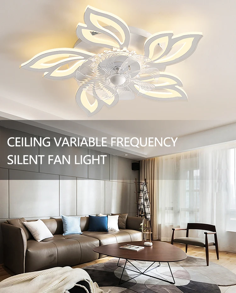 Modern Luxury Ceiling Decorative Living Room Six File Air Supply Remote ...