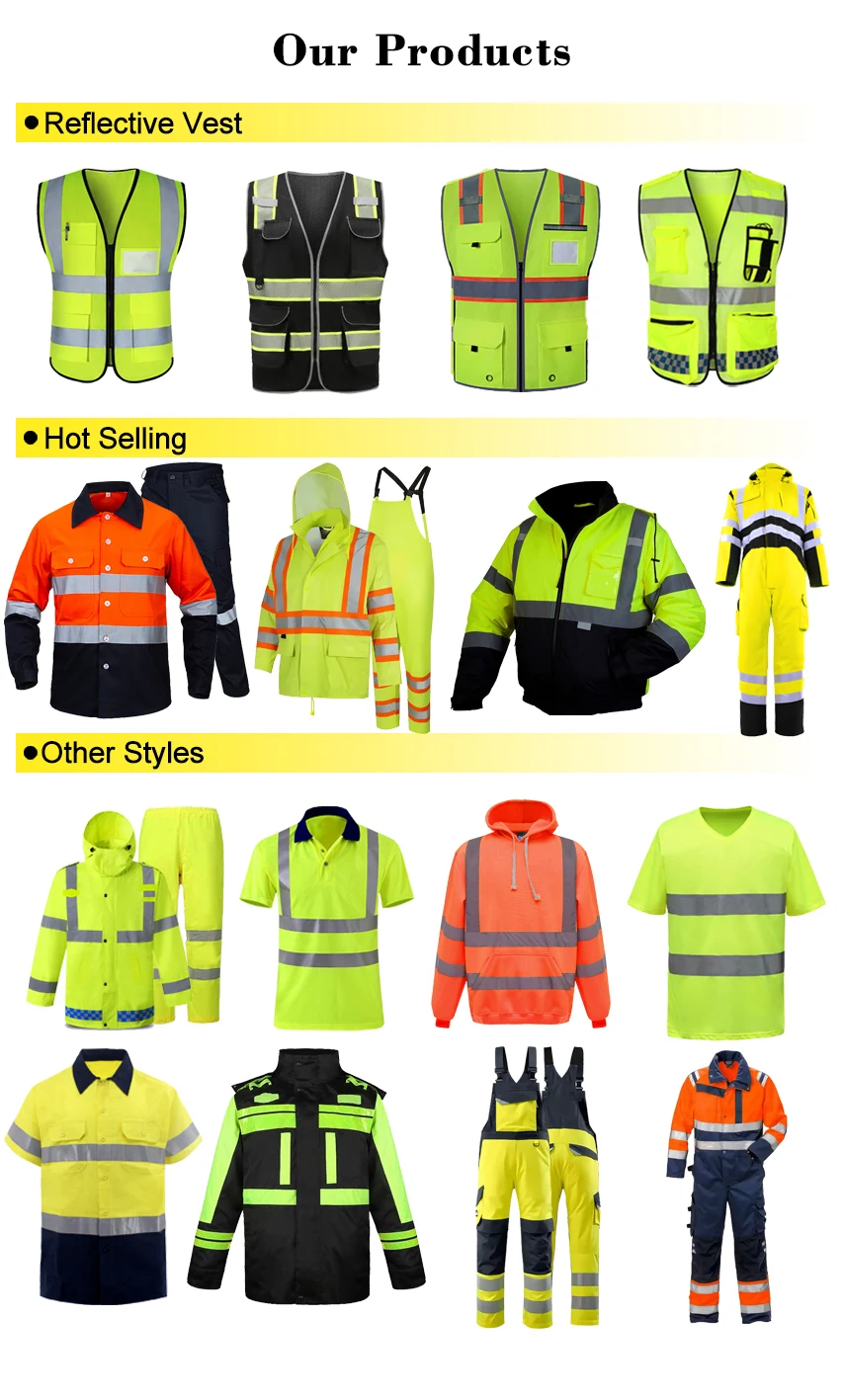 Reflective Raincoat Security Patrol Construction Industry Safety ...