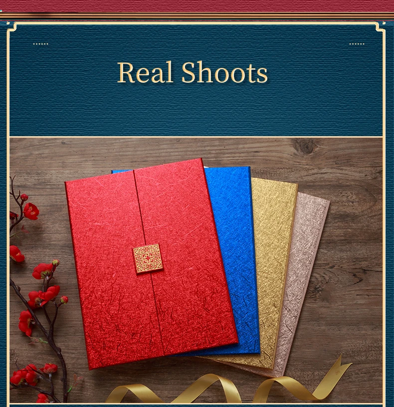 Recycled Blue Heavyweight Cardboard Certificate Holder A4