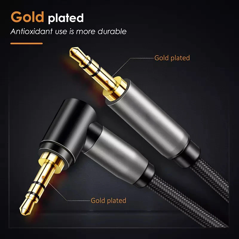 3.5mm Stereo Male Plug 3.5 Mm Angle Audio Cable 90 Degree 3.5mm Aux ...