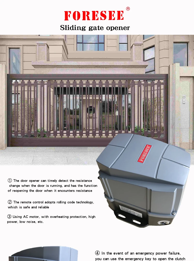 OREDY Electric Motor for Automatic Sliding Gate Opener