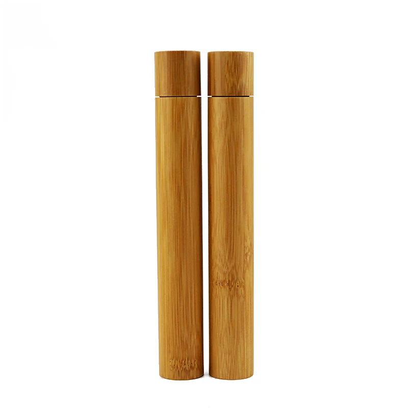 Natural Travel Bamboo Toothbrush Case Biodegradable Bamboo Case ...