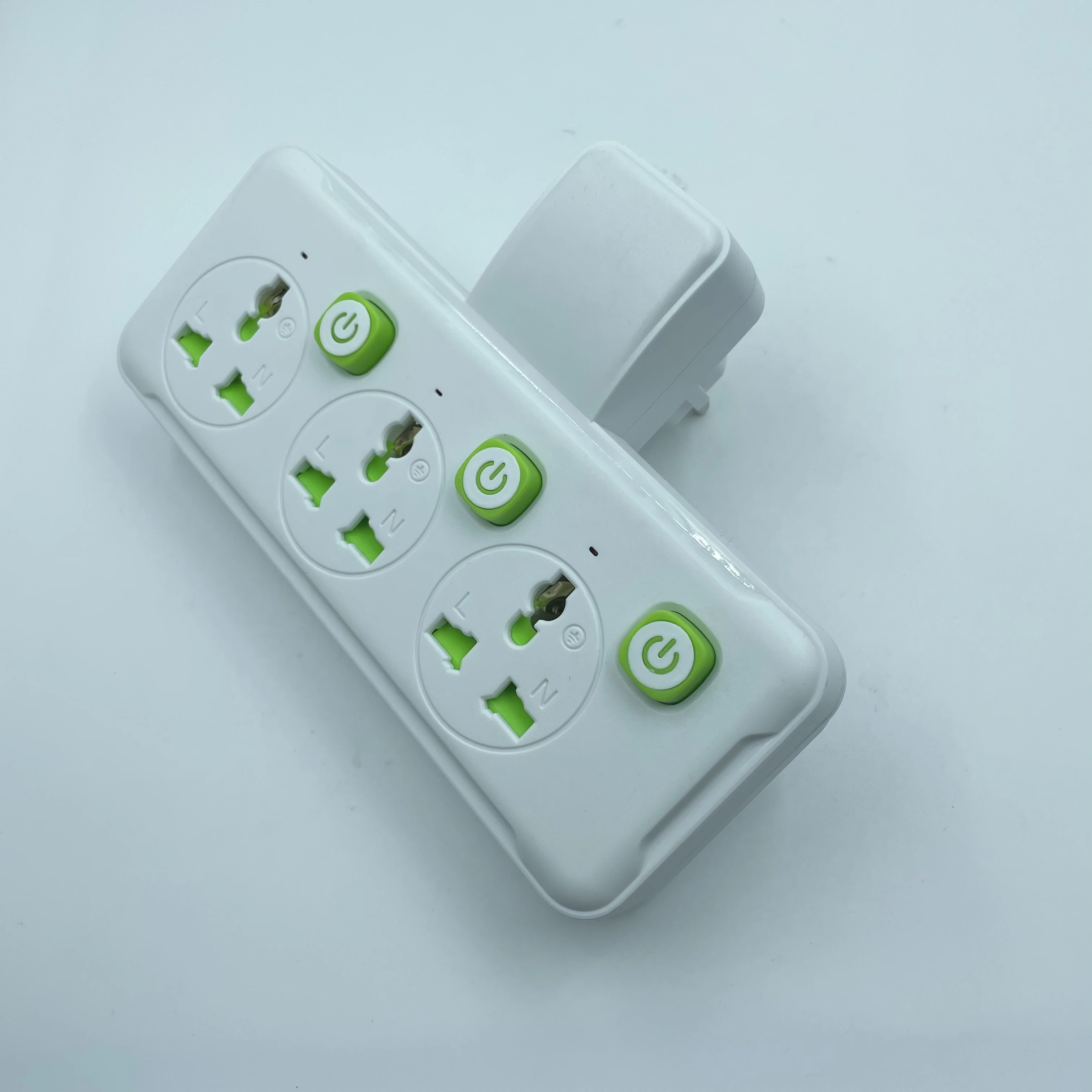 White Universal Hole Adapter Plug. British Head. Gb Plug. Three Flat ...