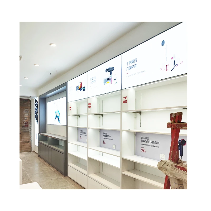 Customized Electronics Computer Shop Interior Design Display Rack For ...