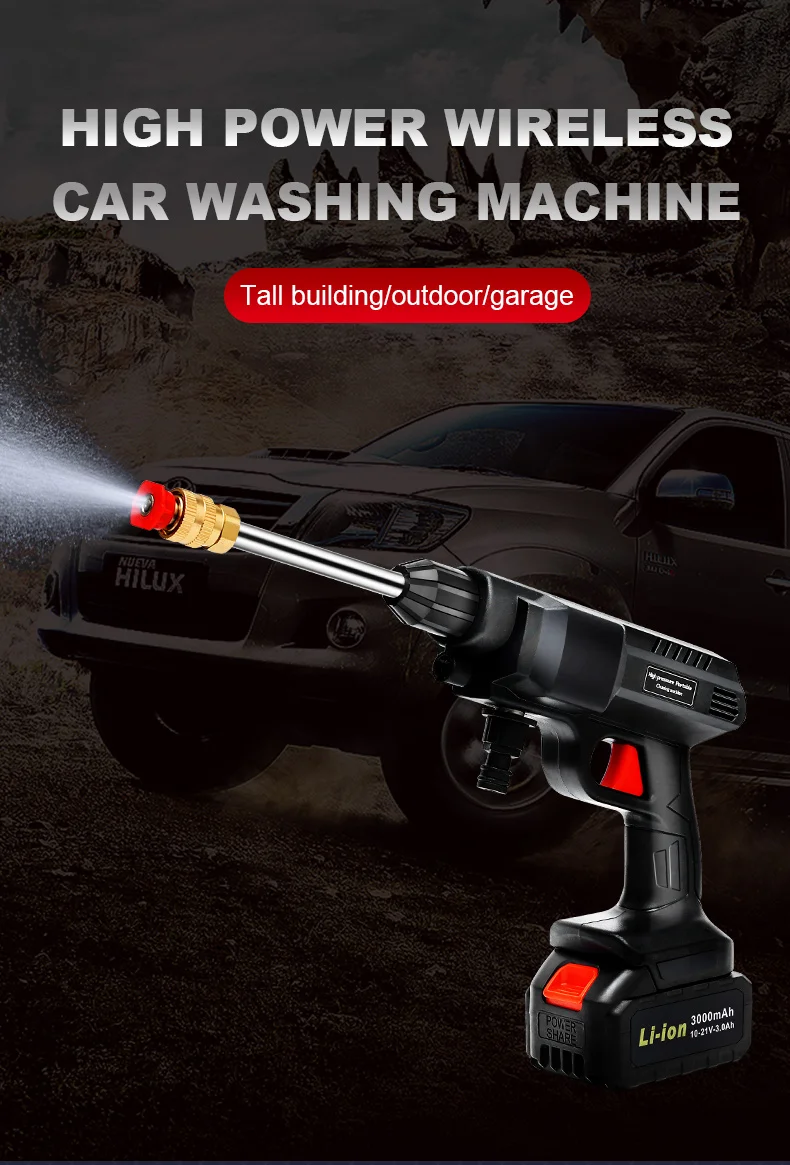 24V High Pressure Cordless Car Washer - Portable & Efficient