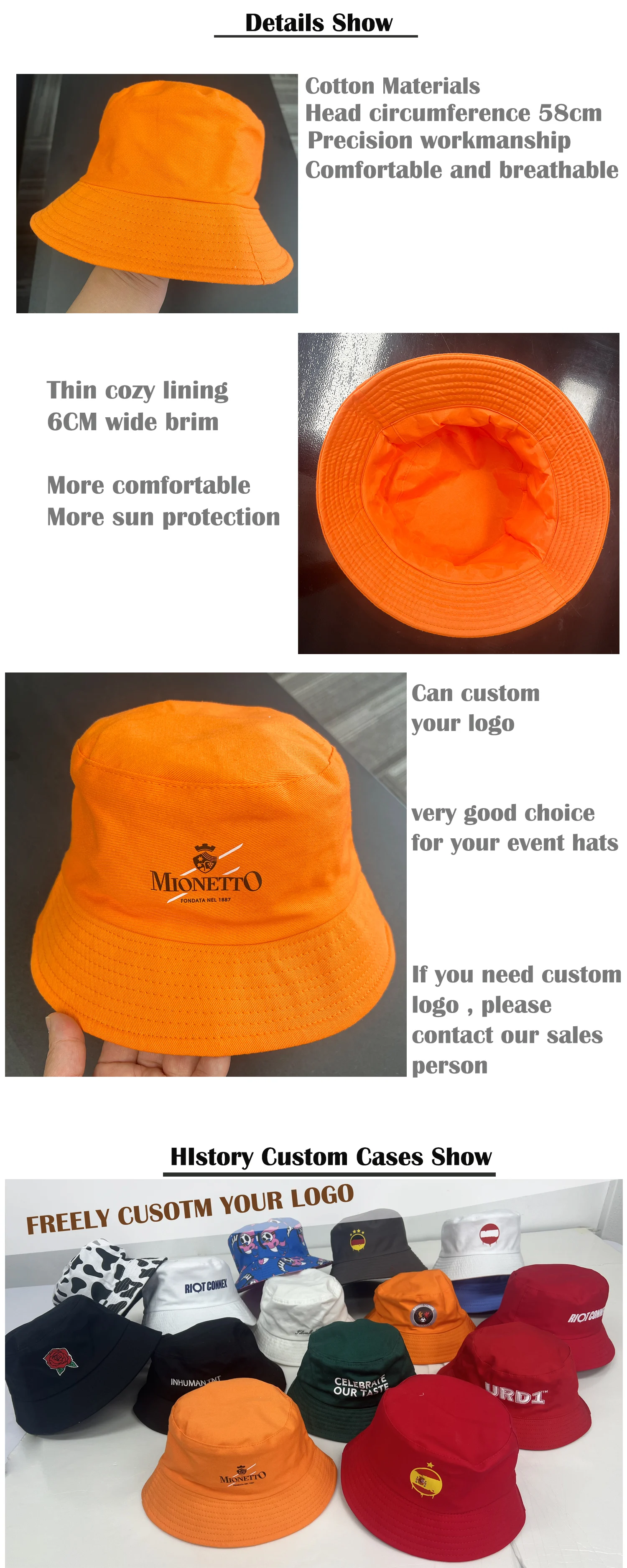 Custom Embroidery Bucket Hats with Logo - Cheap & Stylish