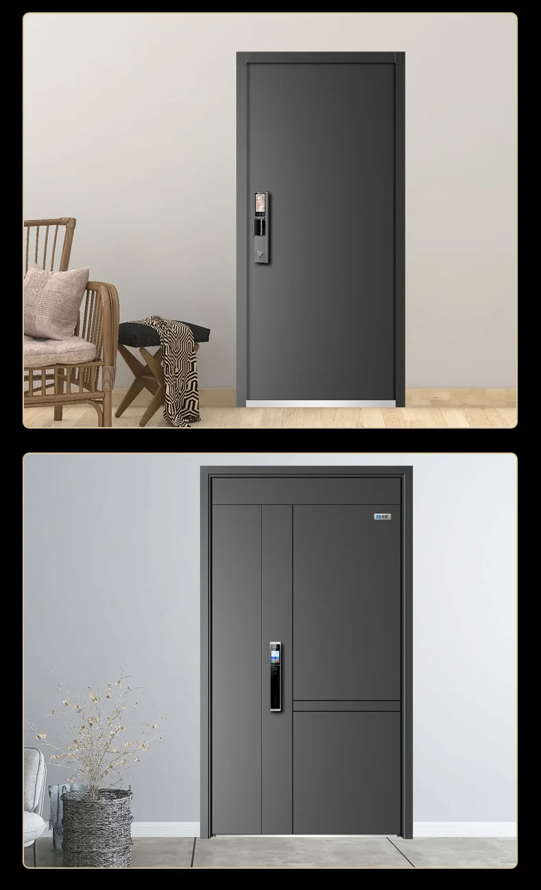 Customized High Quality Stable Anti-Theft Front Entry Door Single Gate ...