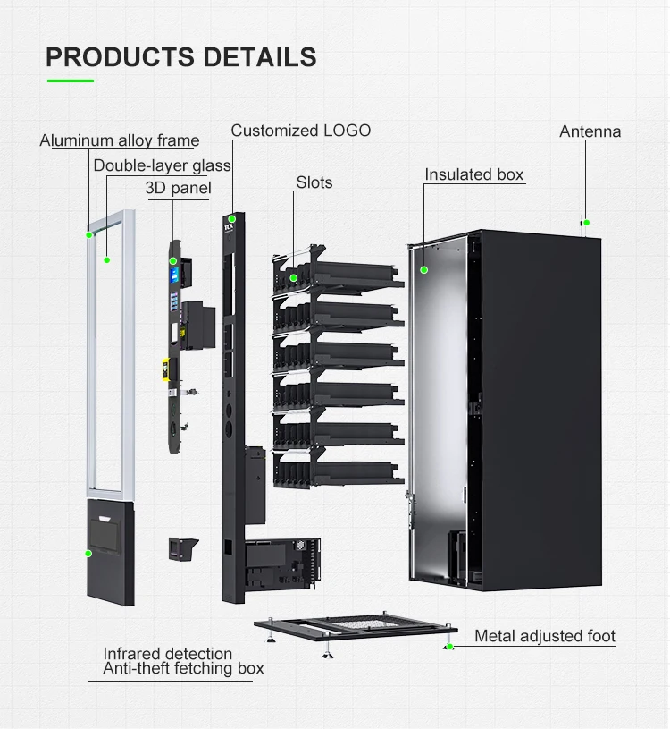 TCN Large Vending Machine Combo Snack and Drink Vending Machine Popular Use