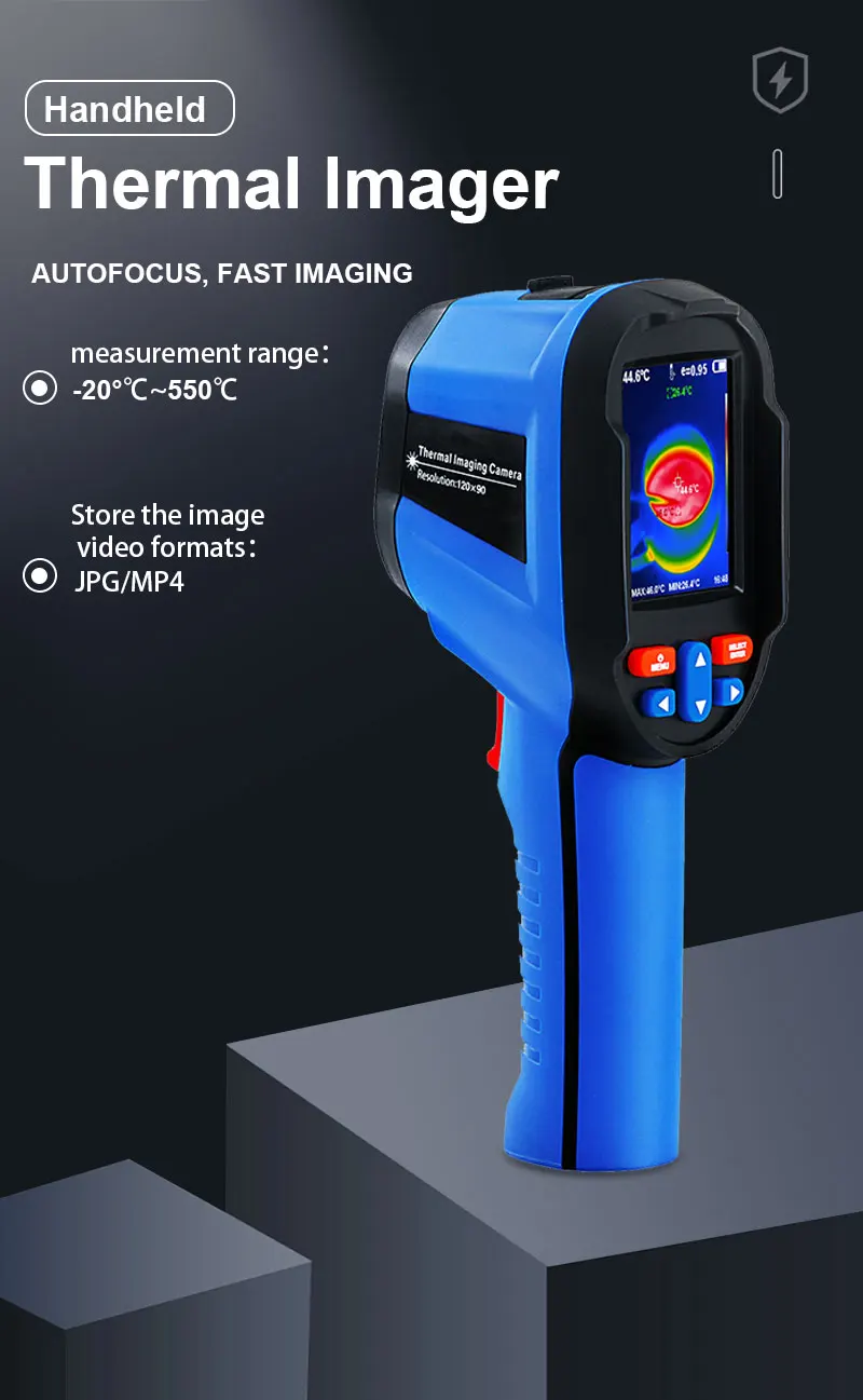 Handheld Infrared Thermal Imager Display Digital Ir Infrared Camera ...