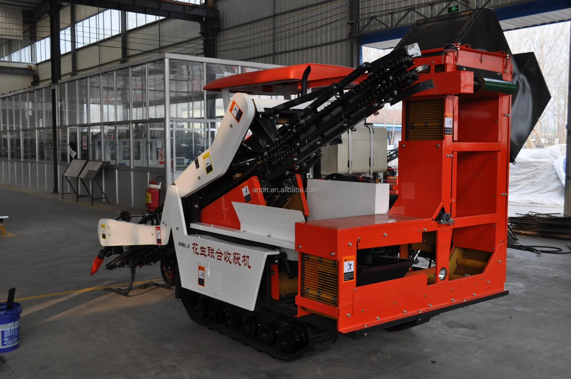 ANON 2 Row Peanut Combine Harvester - Efficient & Durable