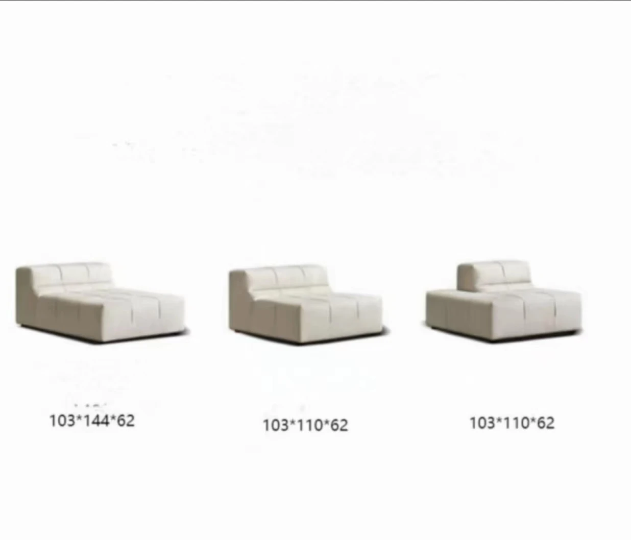 Modern Sofa Set Furniture Luxury Cream Tufty Modular Couch Sofa for ...
