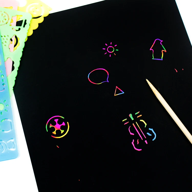 Rainbow Magic Scratch off Paper Set for Kids' Arts & Craft
