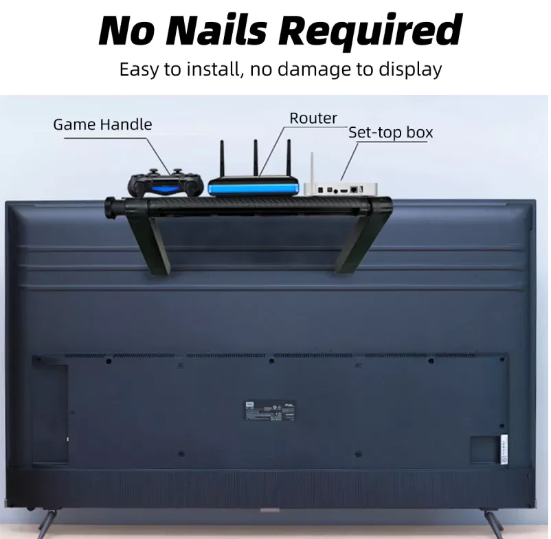 Rack Tv Monitor Organizer Screen Top Storage Shelf Holder Practical ...