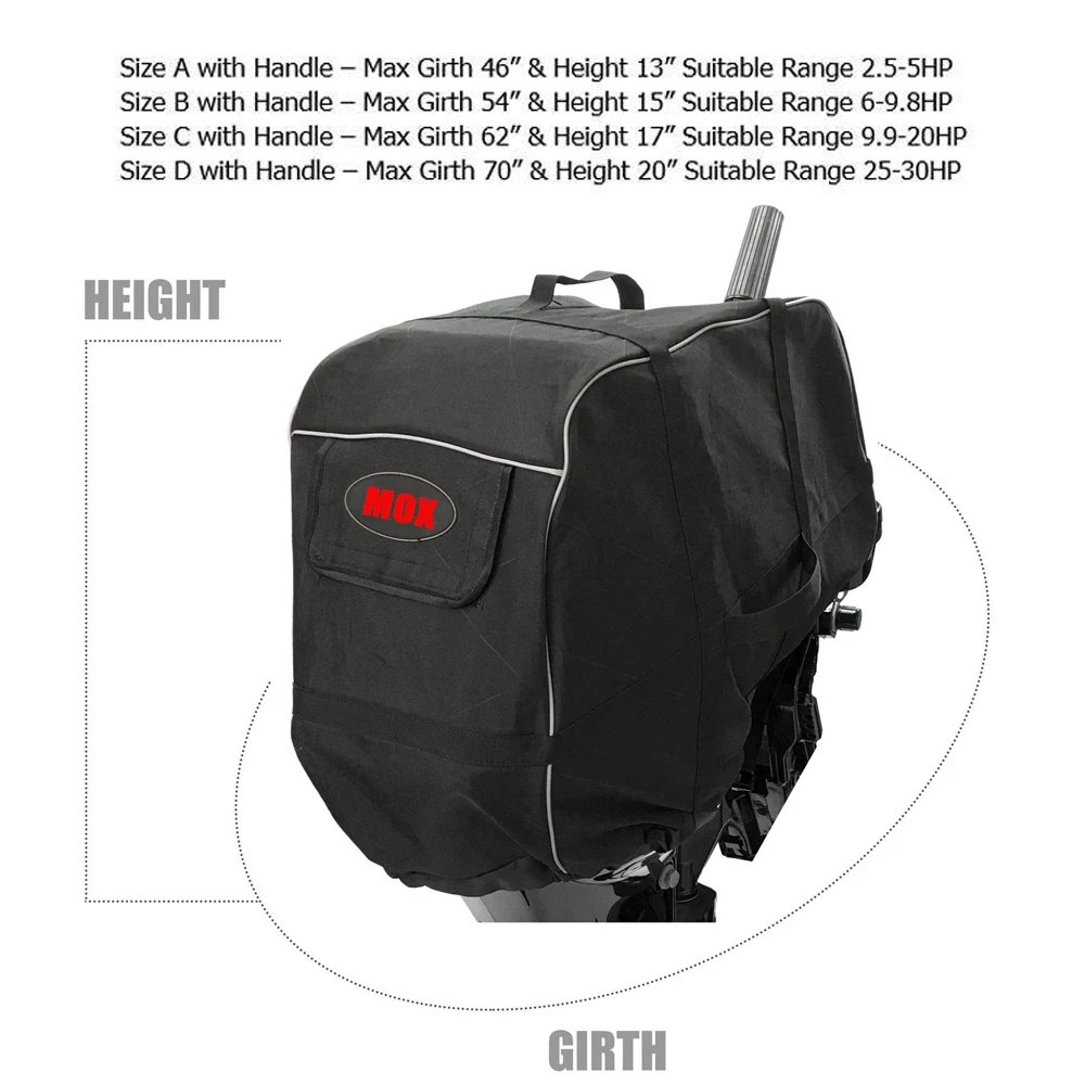 Universal Outboard Boat Motor Cowling Cover With Carrying Handle And ...