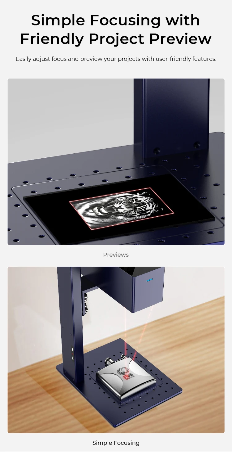 Mini Portable 3D Fiber Laser Marking Machine - 20W to 50W