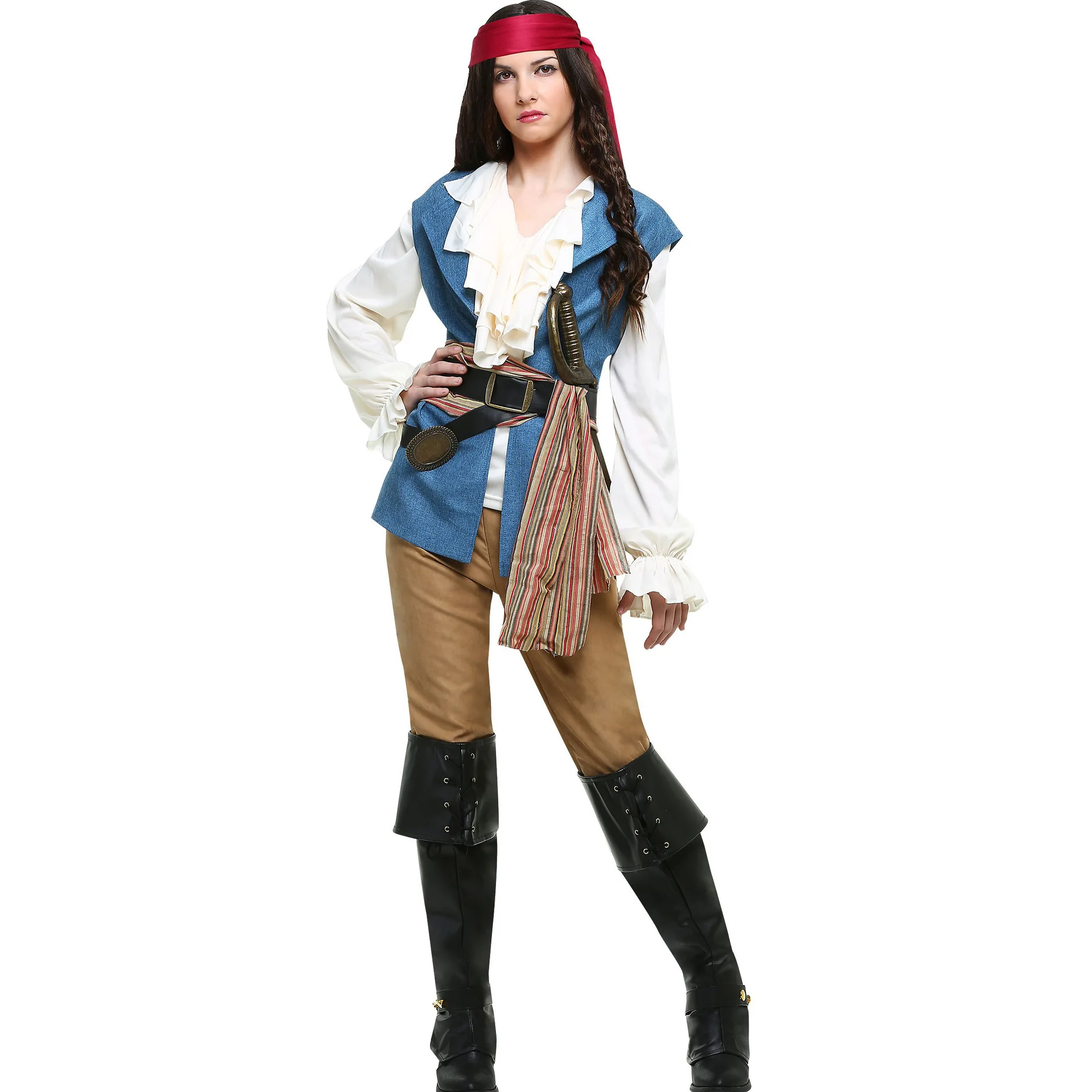 M-XL Halloween Pirate Costume - Adult Couples & Singles