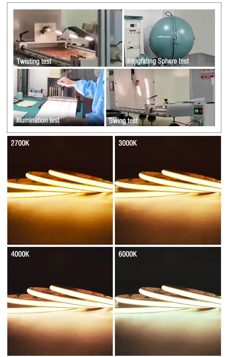 2700K 4000K 6500K FCOB LED CRI 90 95 - Flexible Lighting Solutions