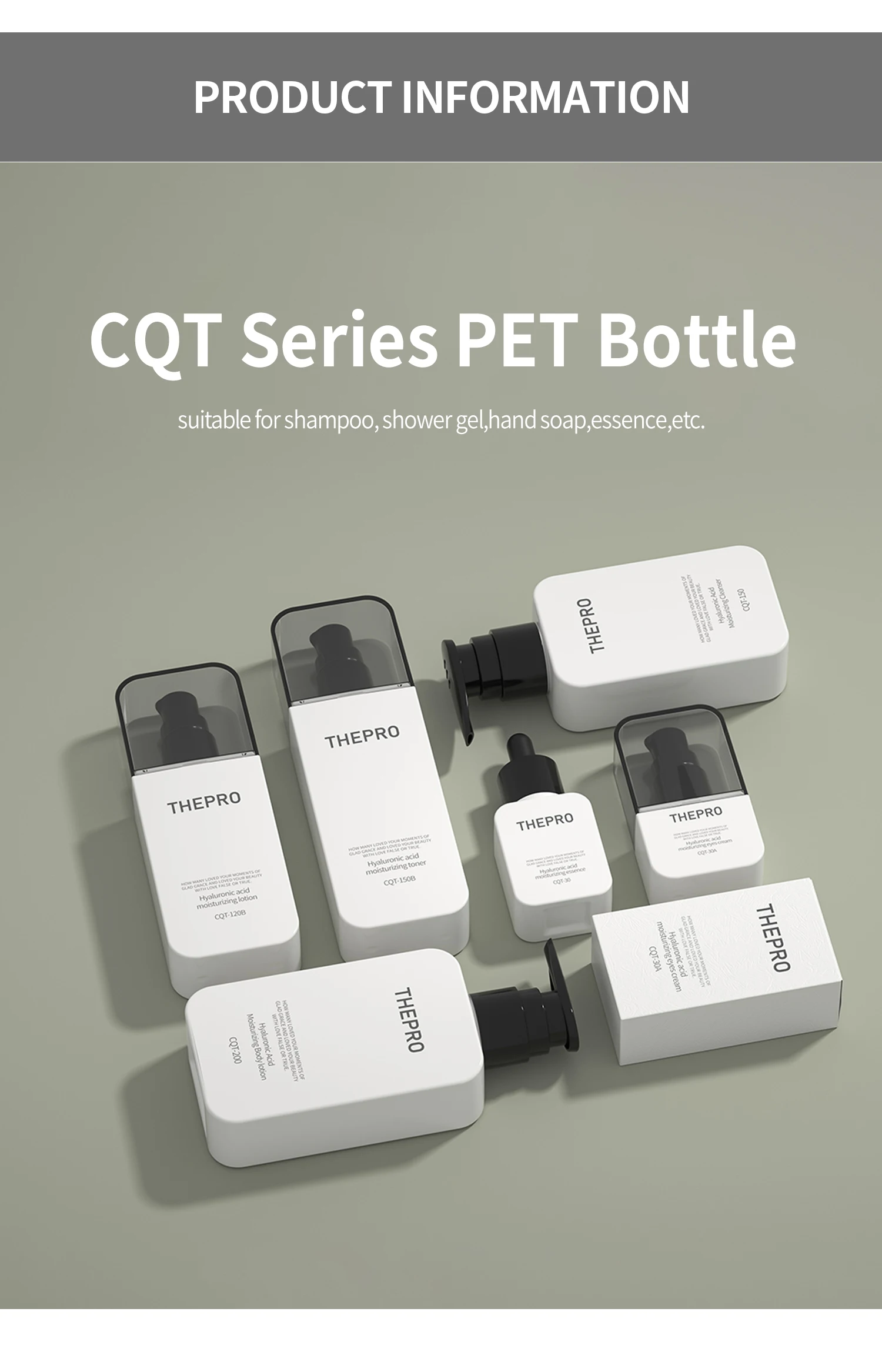 CQT Cosmetic Luxury Plastic - Customized PETG Solutions