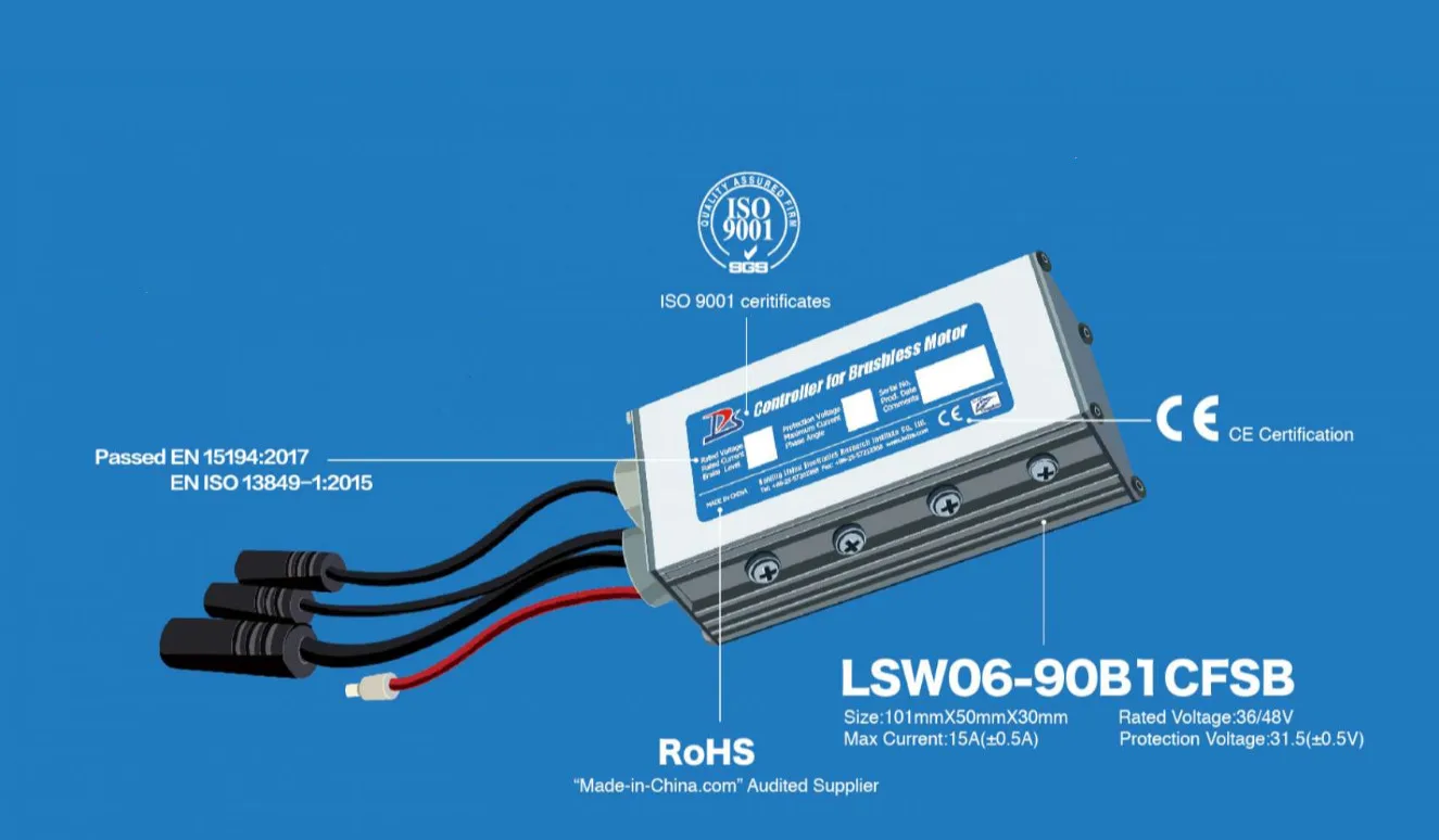 48V & 36V Waterproof Smart Ebike Controller Electric Parts