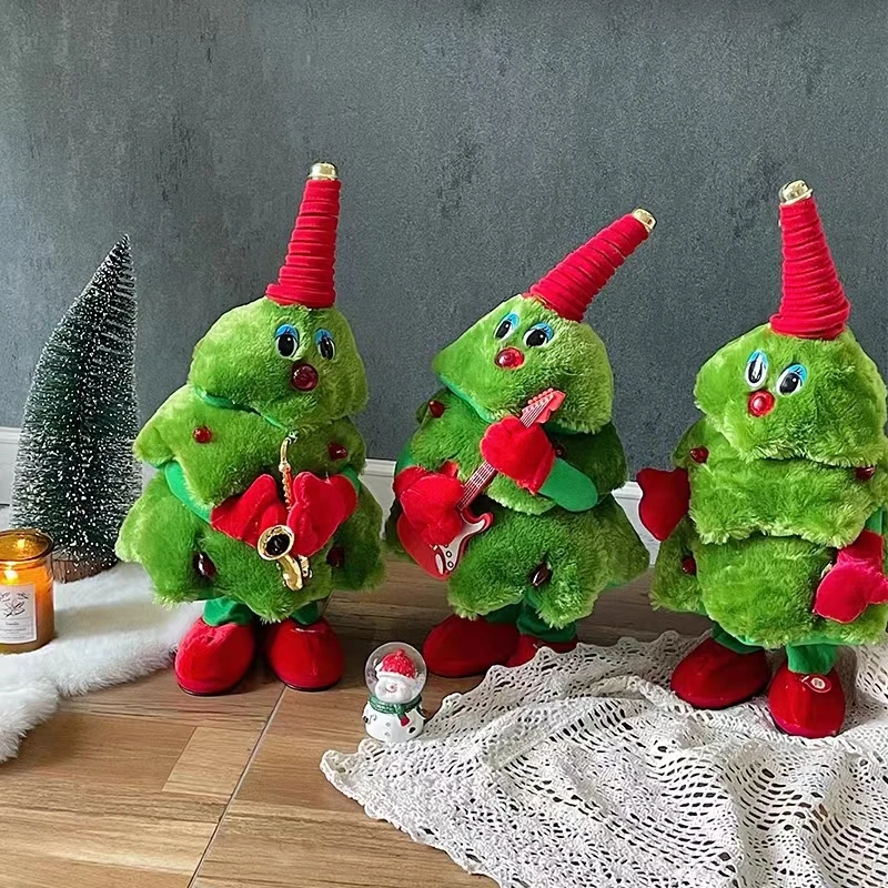 Singing And Dancing,Christmas Tree Swing Toys,Electric Plush Dolls ...
