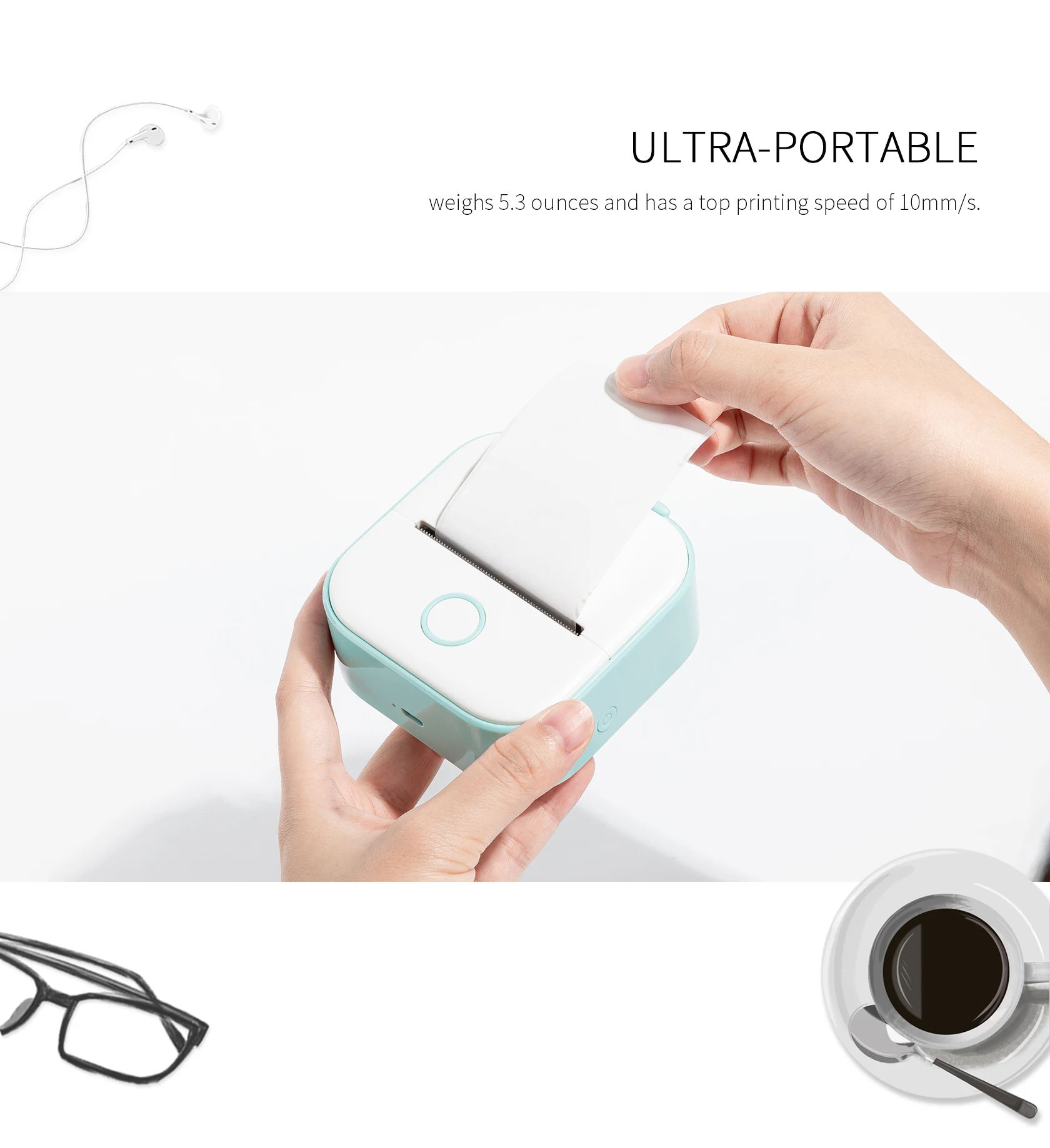AIMO T02 Smart Mini Label Printer - Portable & Versatile