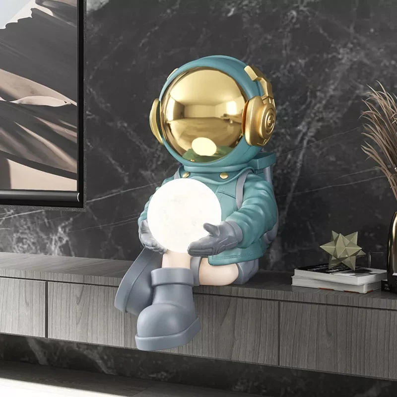Modern Astronaut LED Floor Lamp - Stylish Living Room Lighting