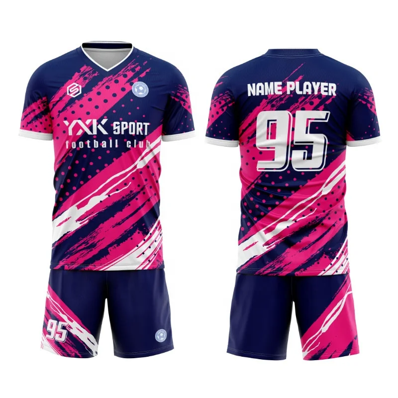 Custom Club Soccer Uniforms Soccer Kit Short Sleeve Soccer Wear ...