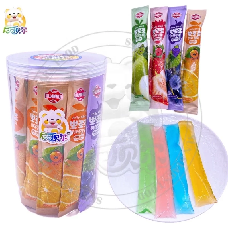 Long Jelly Stick Sweet Fruity Tastes Halal Assorted Stick Jelly - Buy ...