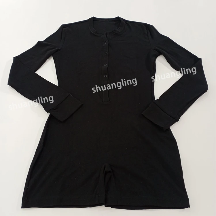 Custom LOGO Modest Workout Spandex Bodycon Rompers Women