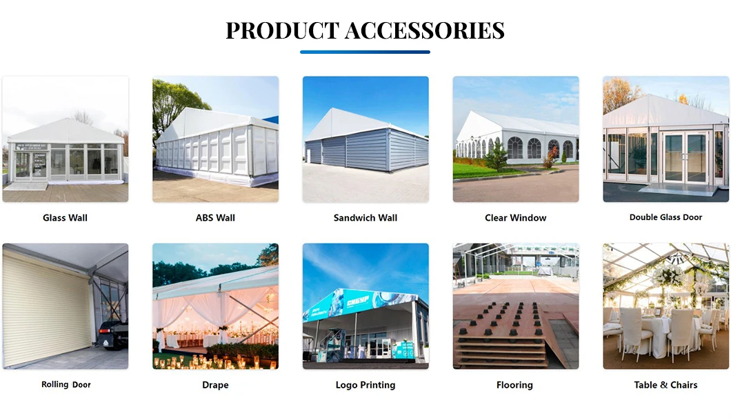 Aluminum Frame Glass Wall Marquee 20x30m for Events