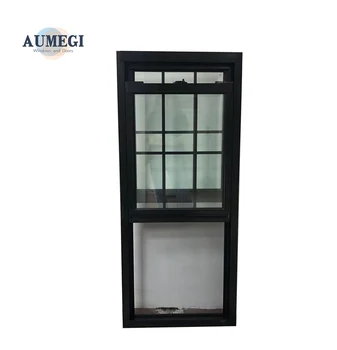 Aumegi Aluminum Black 21.5x58 Pre Hung Window With Insect Screen ...