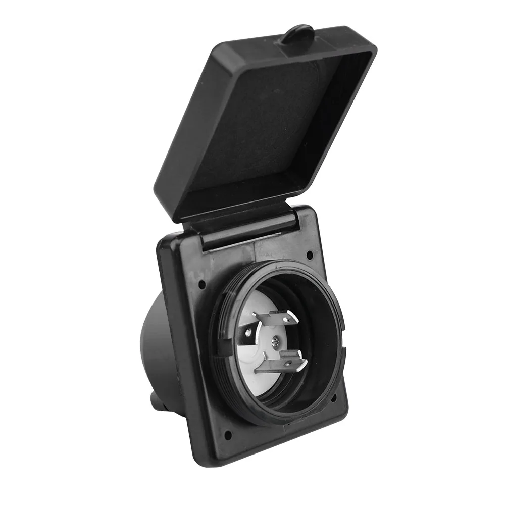 NEMA L5-30P RV Inlet 30 Amp 125V Flanged Inlet, Shore Power Inlet ...