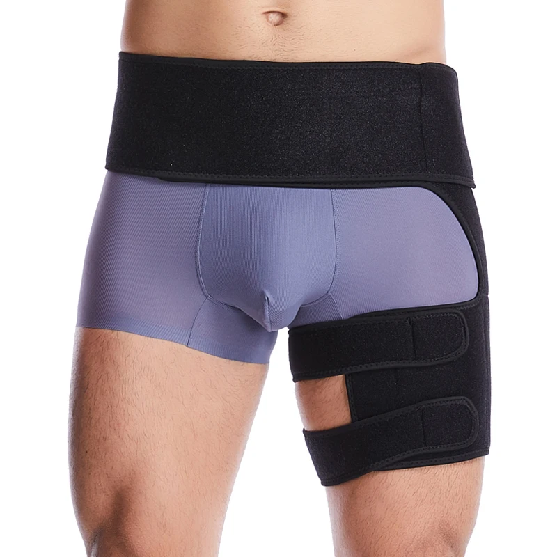 Best Adjustable Black Neoprene Compression Brace Hip Groin Strap Thigh ...