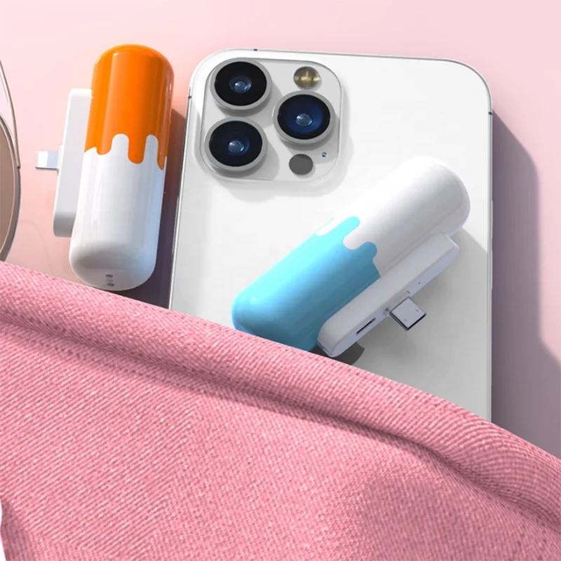 Mini Compact Emergency Capsule Double Color Portable Mobile Power ...