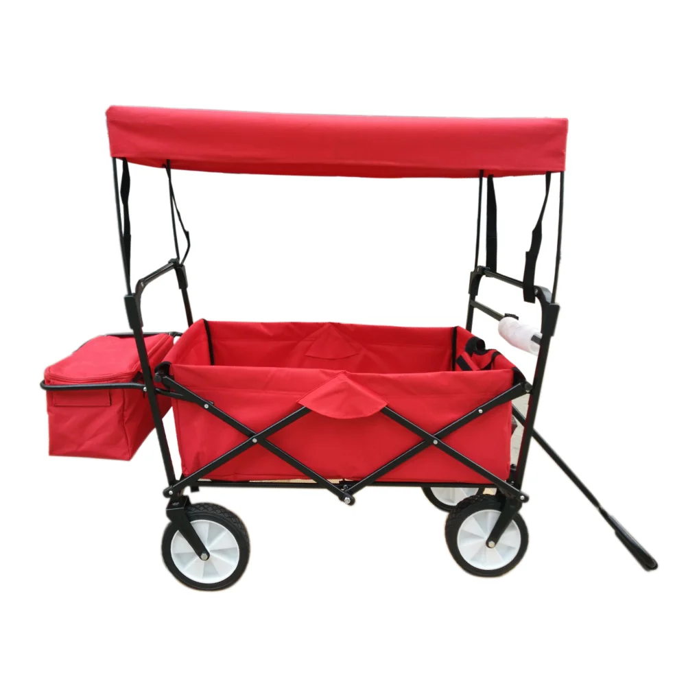 Portable Heavy Duty Beach Camp Folding Canopy Collapsible Trolley Wagon ...