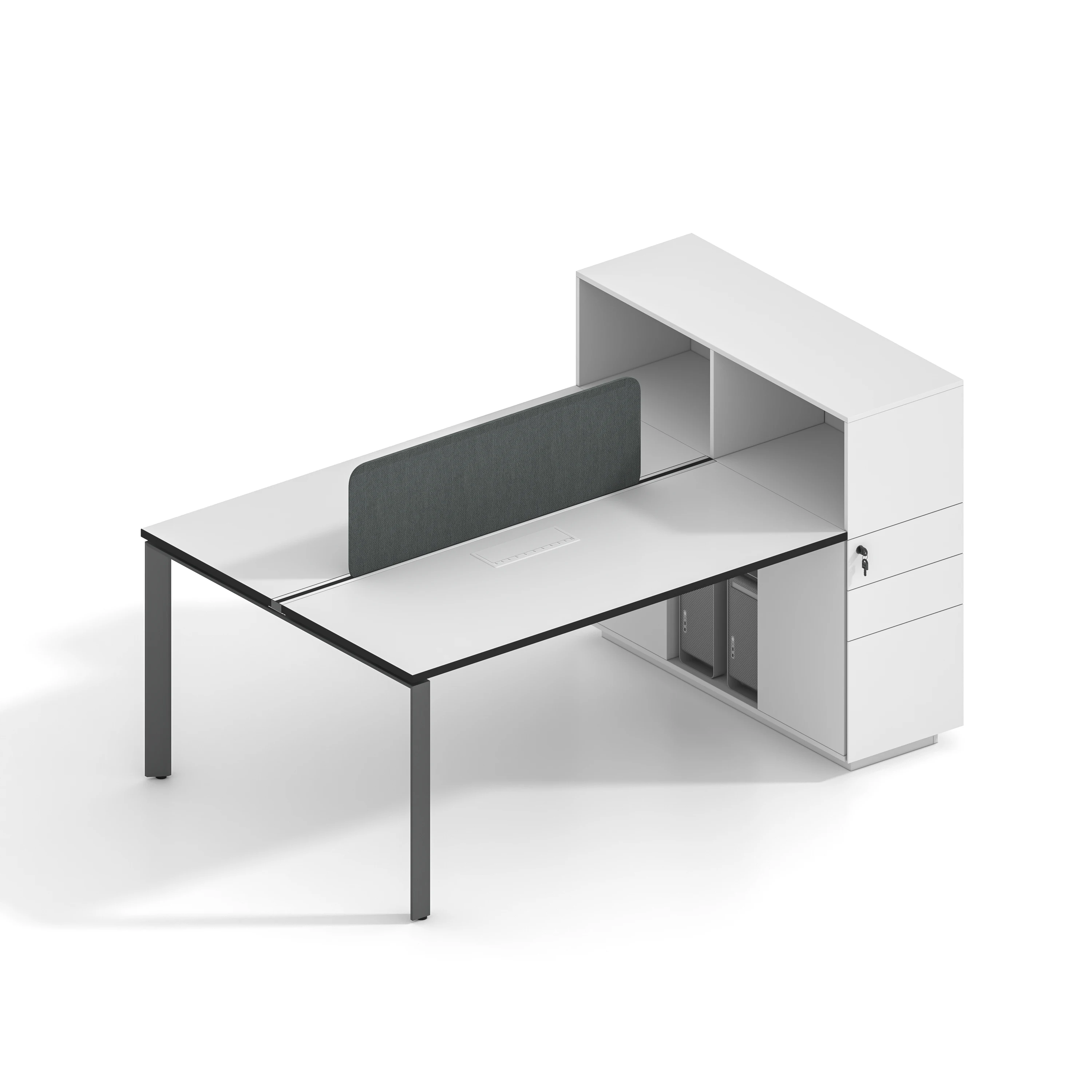 Modern Furniture 6 Person Office Work Station Partition Desk Furniture ...