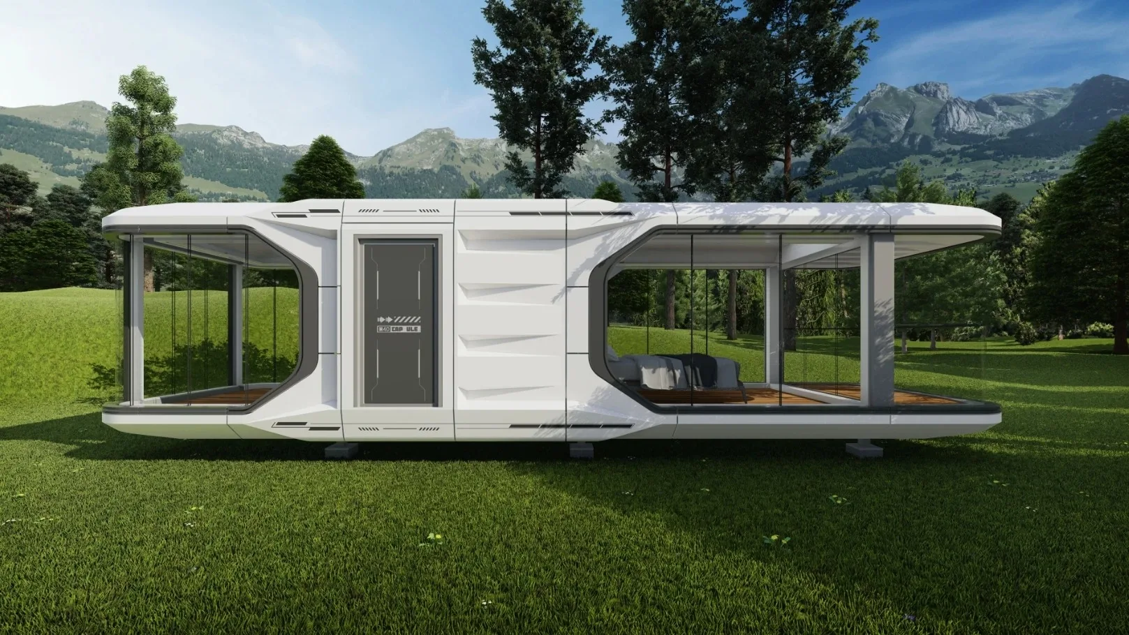 Customize Prefabricated Luxury Hotel Modern Space Capsule Style Camping ...