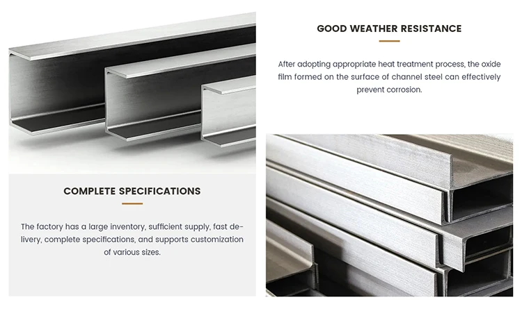 Galvanized Channel Steel U-Shaped Structural Steel High Strength C U ...