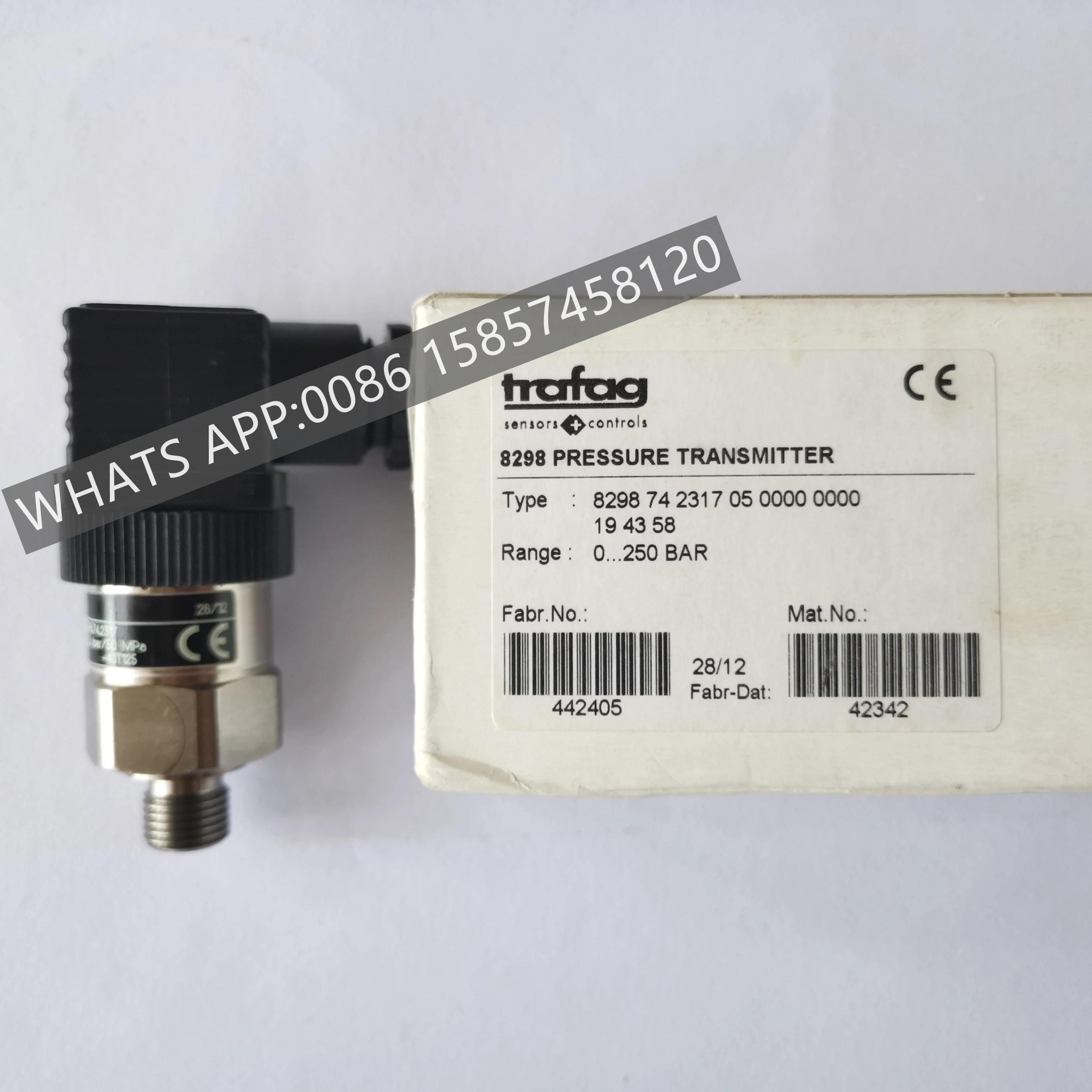 TRAFAG trafag EPI 8298 PRESSURE TRANSMITTER 8298 74 2317 0...250BAR 8298742317 8298.74.2317 500 ...