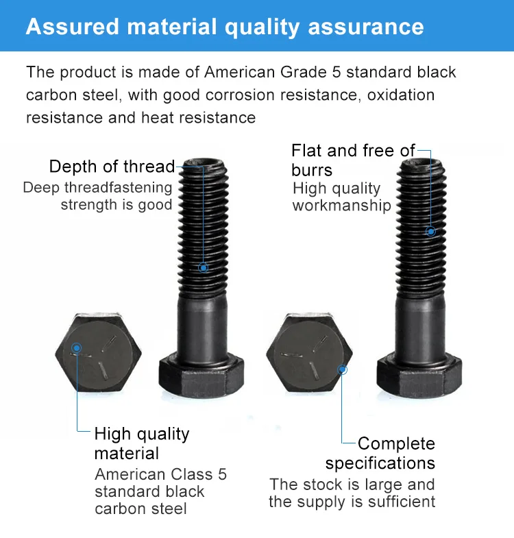 ANSI/ASME B18.2.1 Grade 5 American Standard US Outer External Hex ...