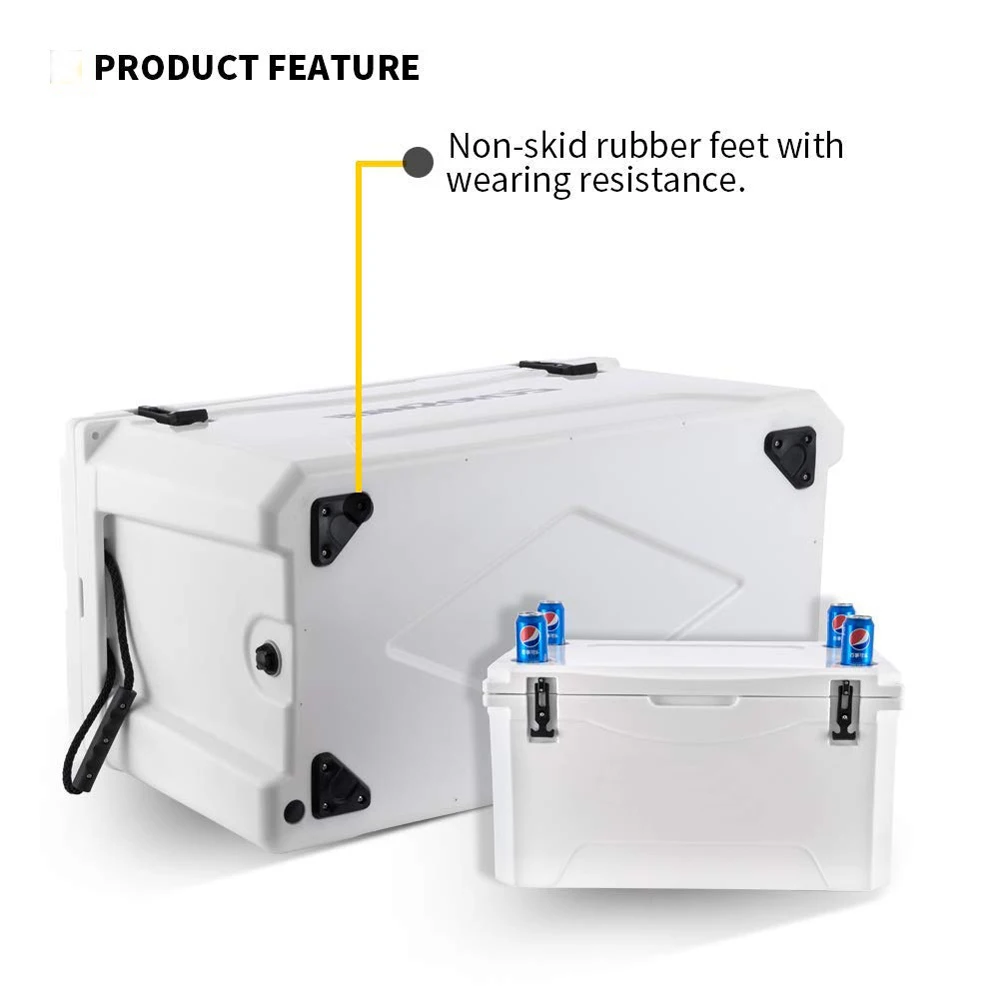 110L Heavy Duty Rotomolding Ice Cooler Box for Car & Camping