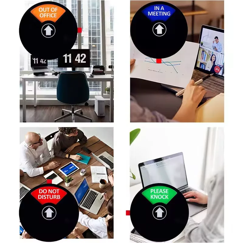 Do Not Disturb In A Meeting Out Of Office Please Knock Sign 4 Options ...