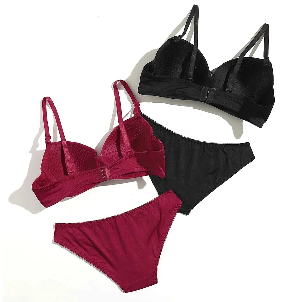Fashion Wired Bra And Penty Back Closure Ladies Sexy Panties And Bra ...