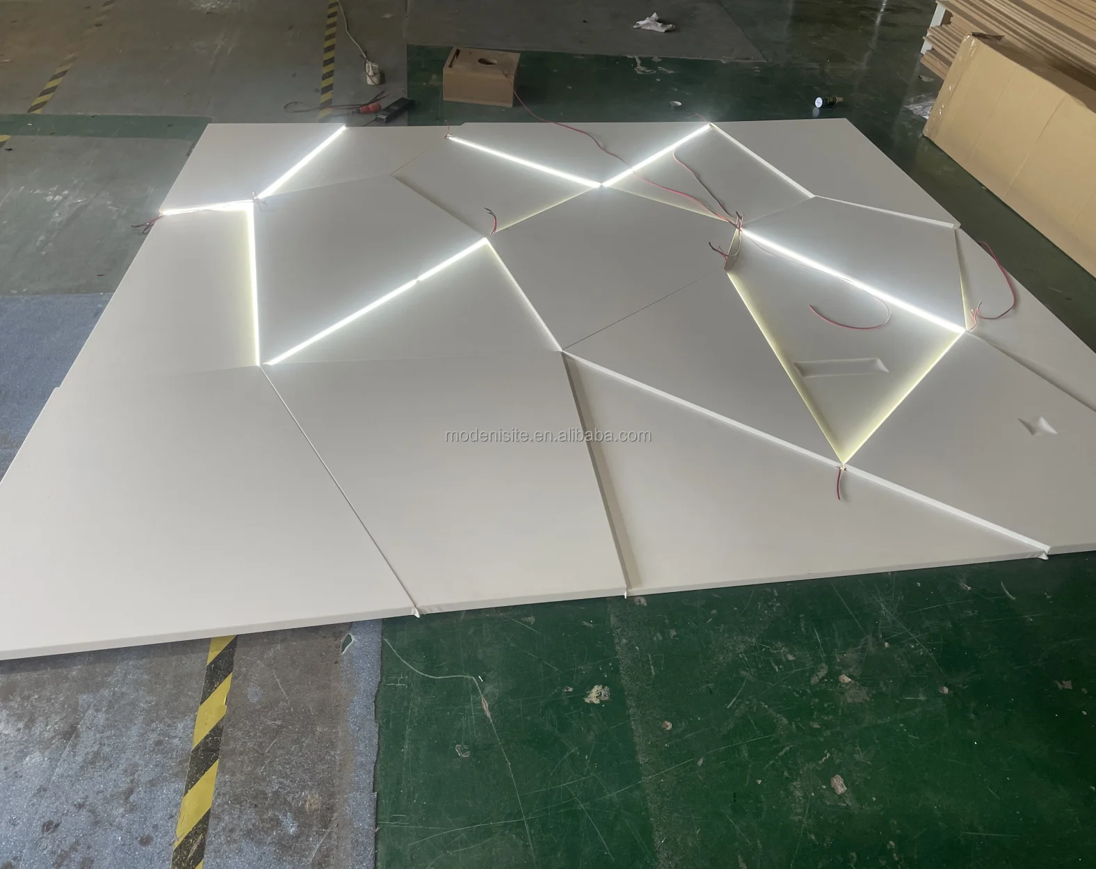 Hotel Home Decoration 3D Leather Carved Backdrop Panels