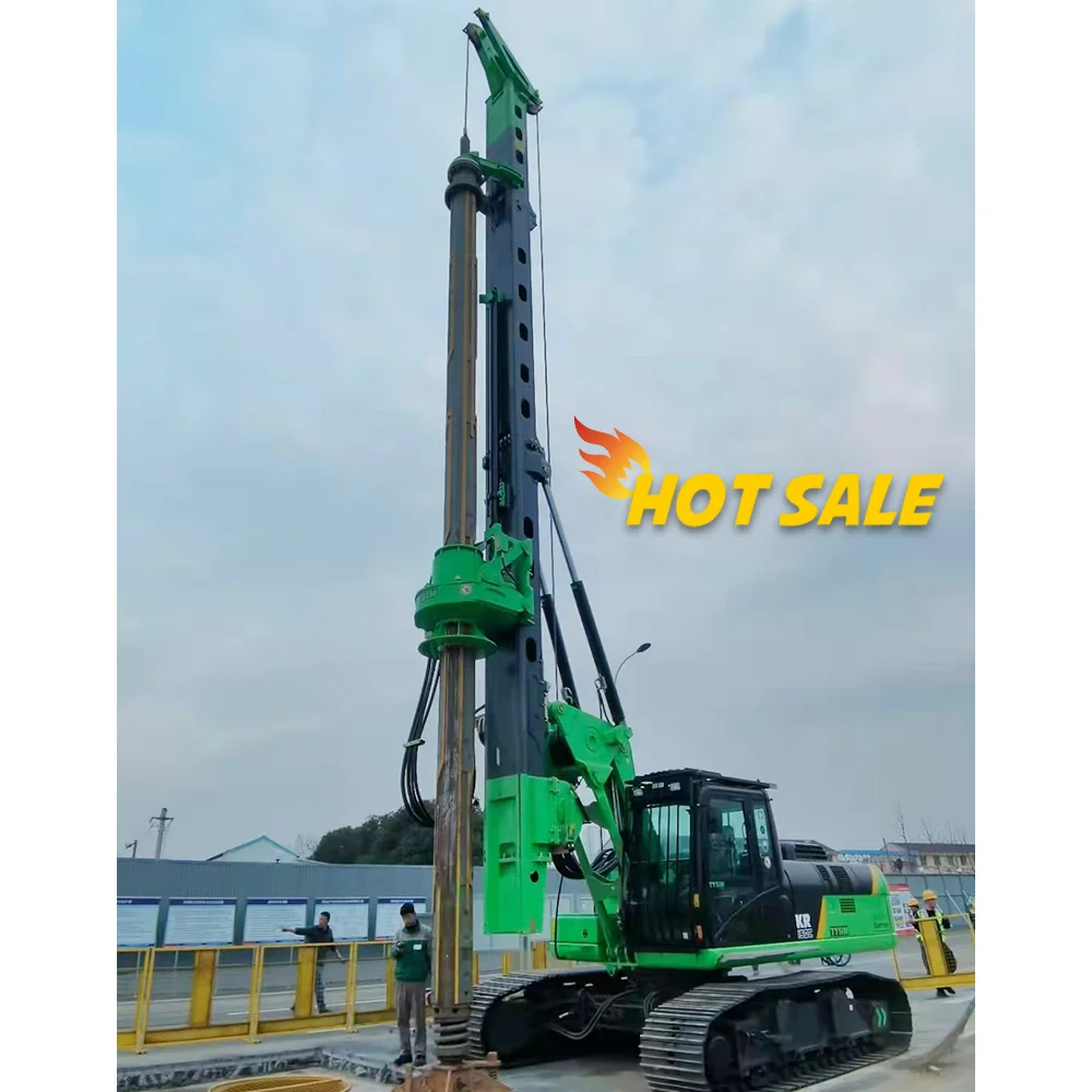 KR125C Pile Foundation Rotary Head Hydraulic Drilling Rig
