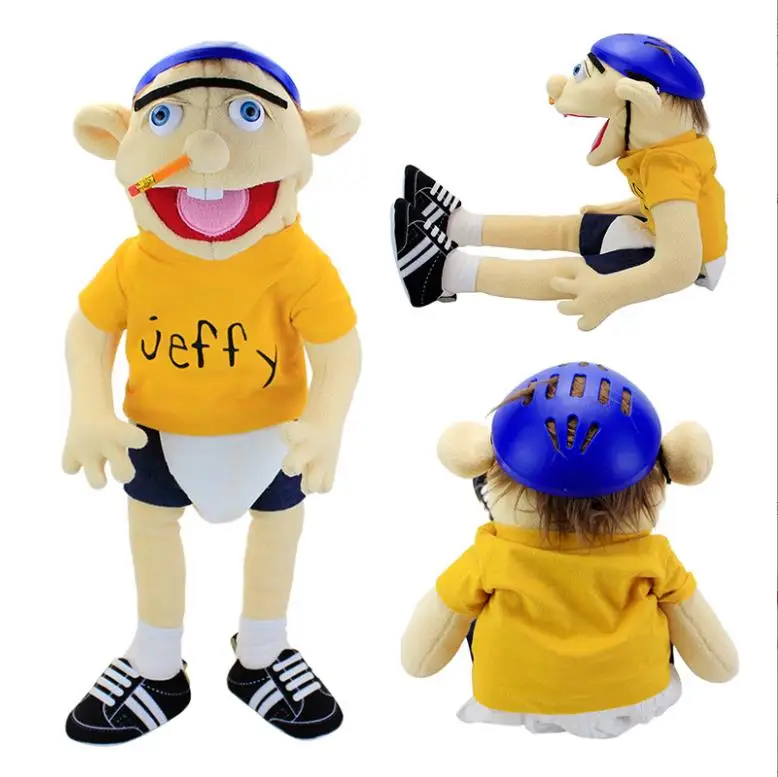 Soft Plush Jeffy Doll Puppet Toy for Kids & Family