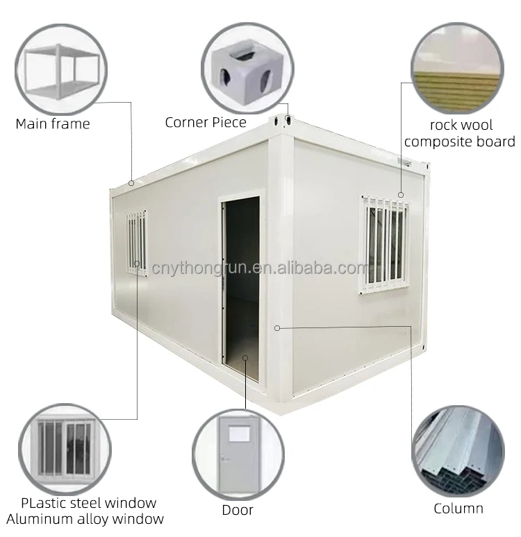 Pack Luxury 20ft Modular 3 Story Prefabricated Flat Pack Container Box ...